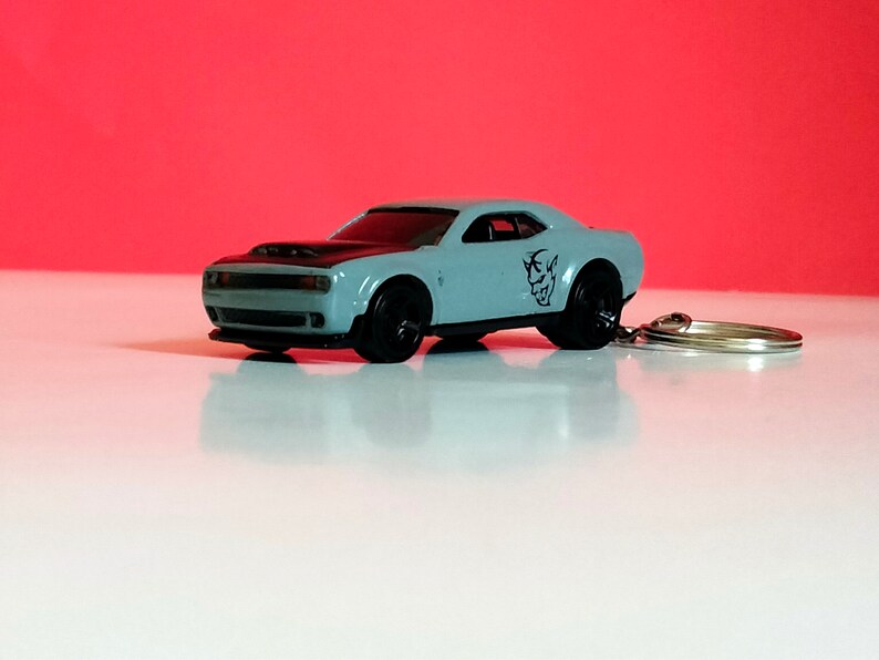 Dodge Challenger SRT Demon 2018 Keychain Destroyer Gray 1/64 Scale - Etsy