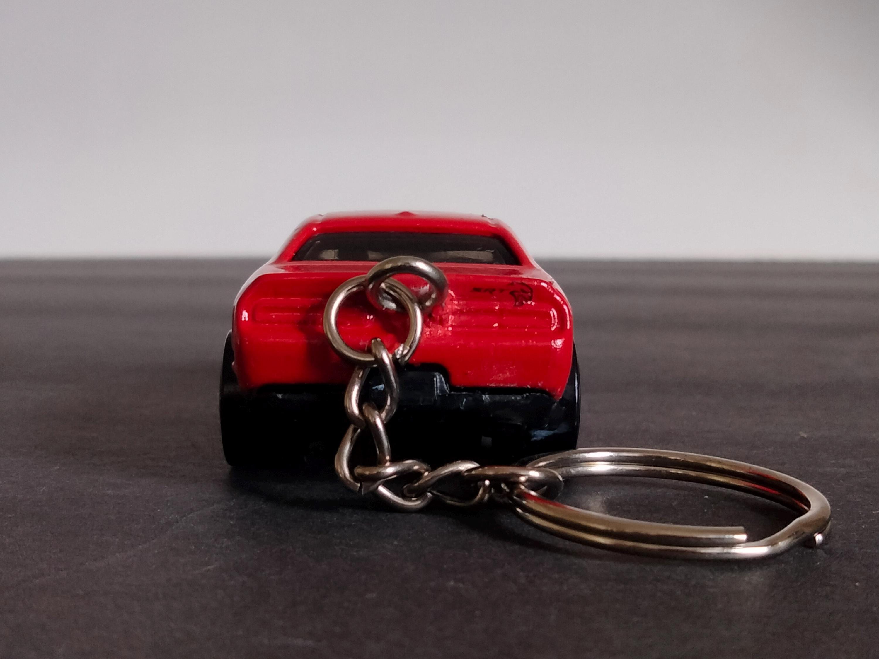 Dodge Challenger SRT Hellcat Keychain Red 1/64 Scale - Etsy