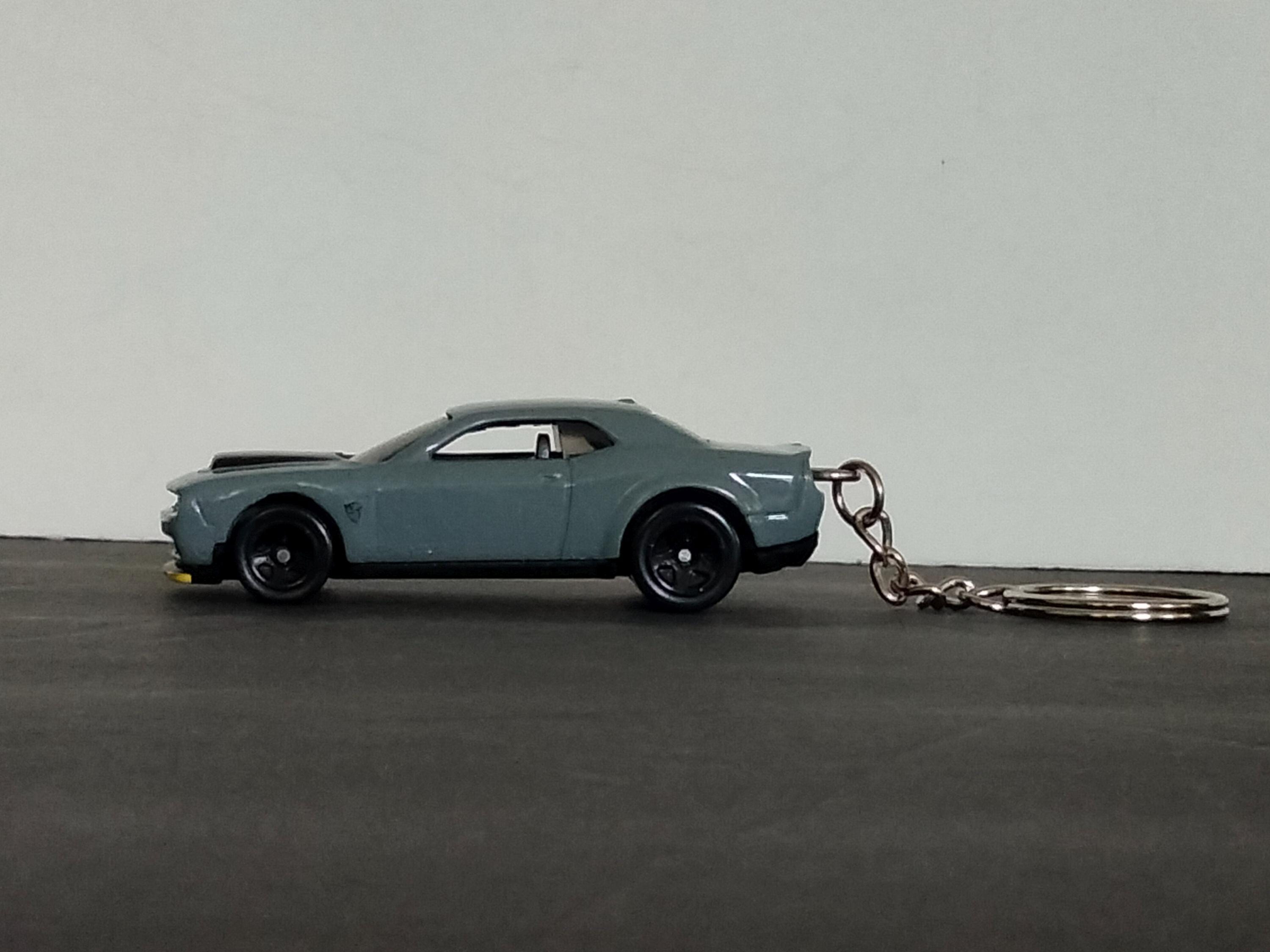 2024 Dodge Challenger SRT Demon 170 Keychain Destroyer Gray 1/64 Scale ...