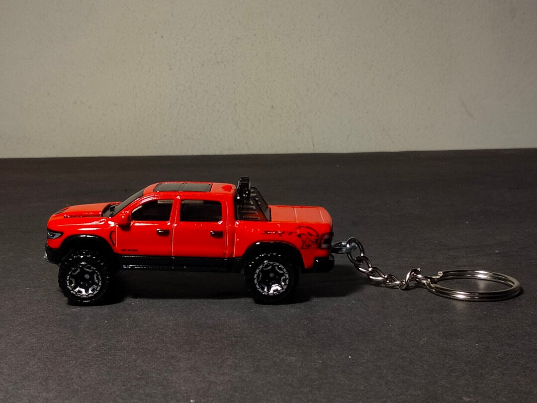 Dodge RAM 1500 TRX Hellcat Truck Keychain Red Color - Etsy