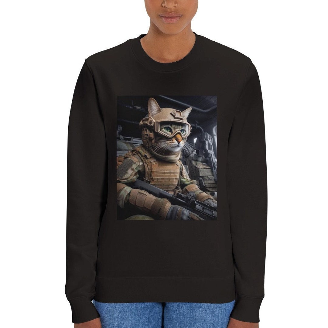 Cat Soldier Warrior Art Cat With Gun Dangerous Cute Cat - Etsy