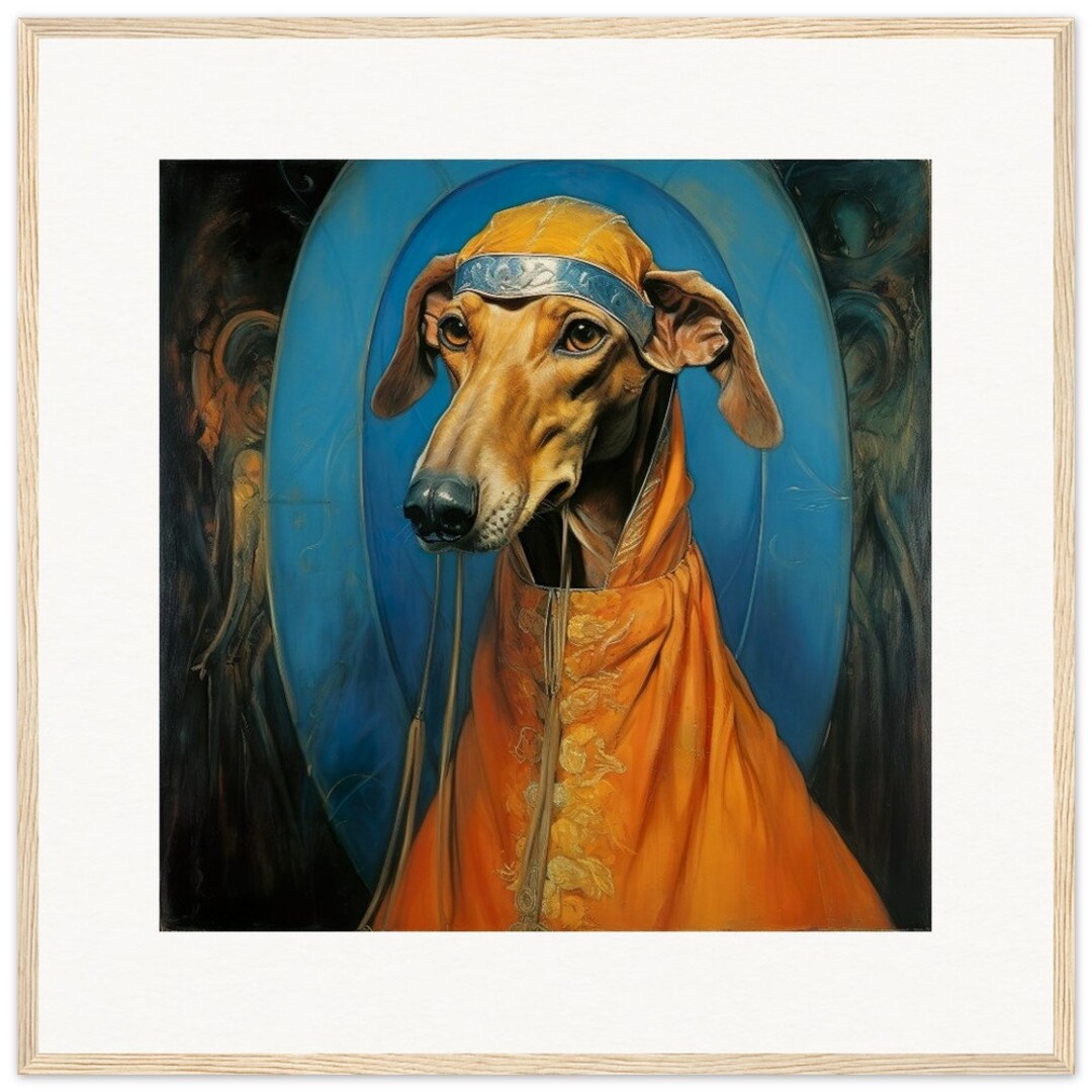 Galacto Galgo VI - Poster on Matte Museum-quality Paper With a Wooden ...