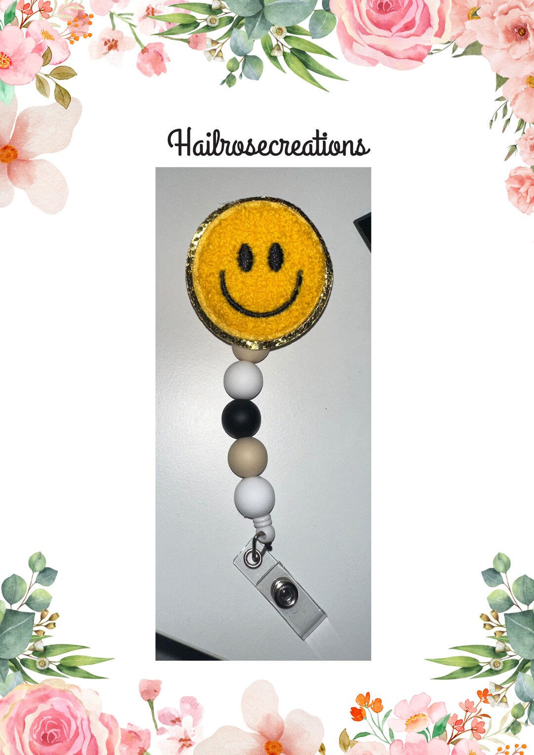 Smile Badge Reel - Etsy