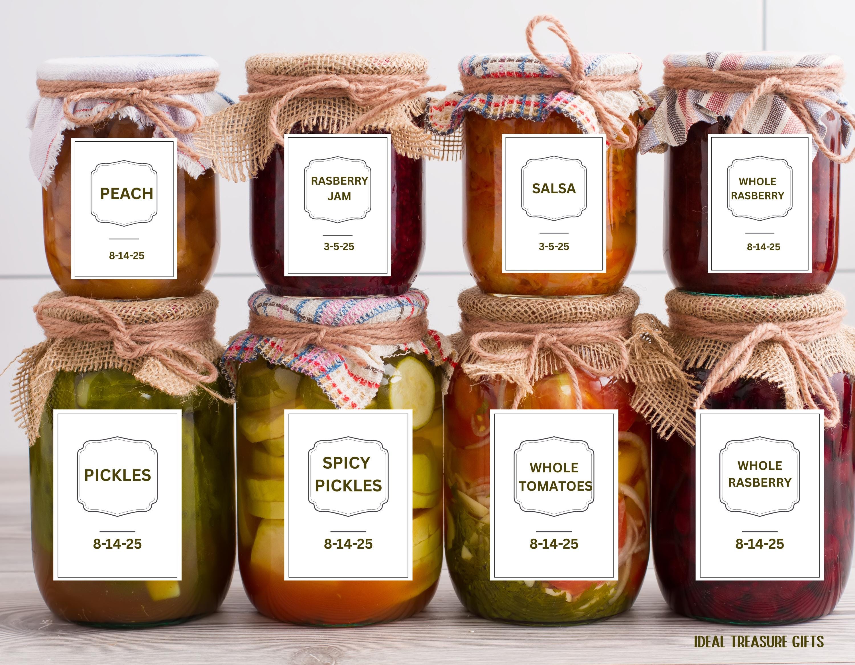 Editable Pantry Label, Modern Spice Labels, Canva Template for Jars ...