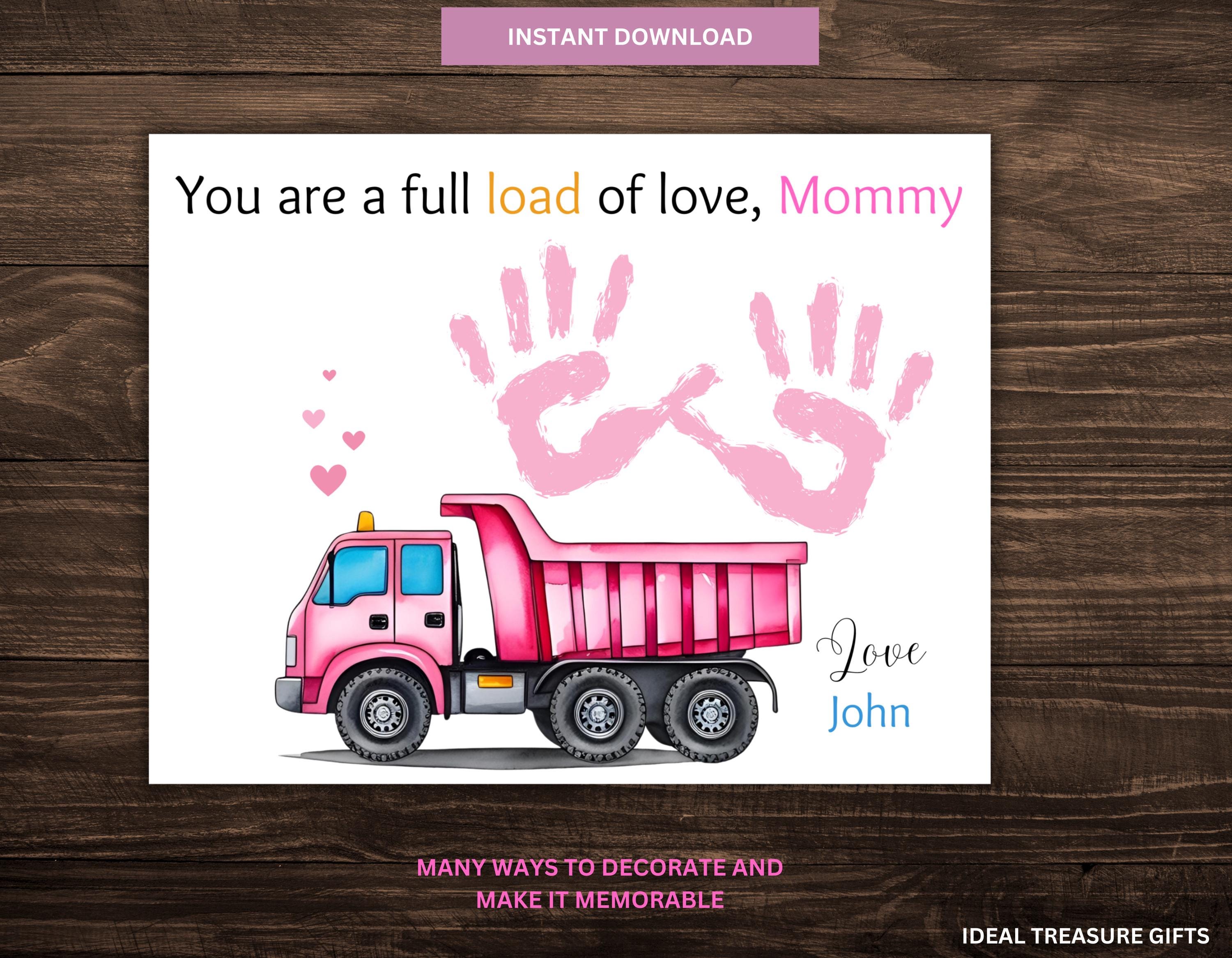 Handprint Craft for Father's Day and Mother's Day, Dump Truck Loads of ...