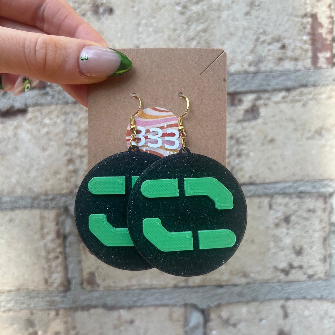 Resonant Language Inspired 3D Printed Earrings - Etsy