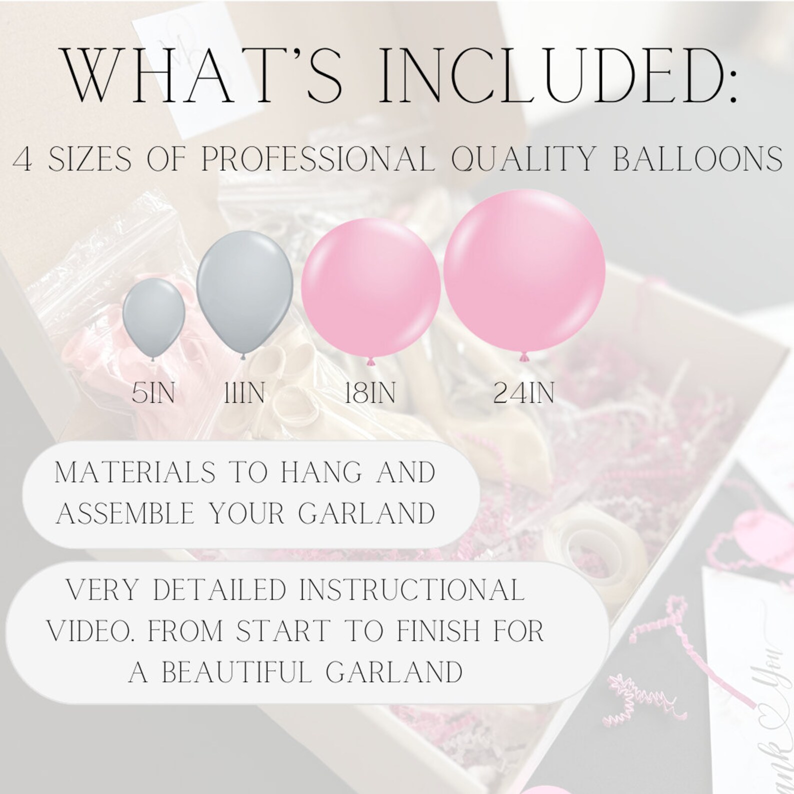 Love Balloons DIY Garland Kit/valentines Day Balloon Kit/ Anniversary ...