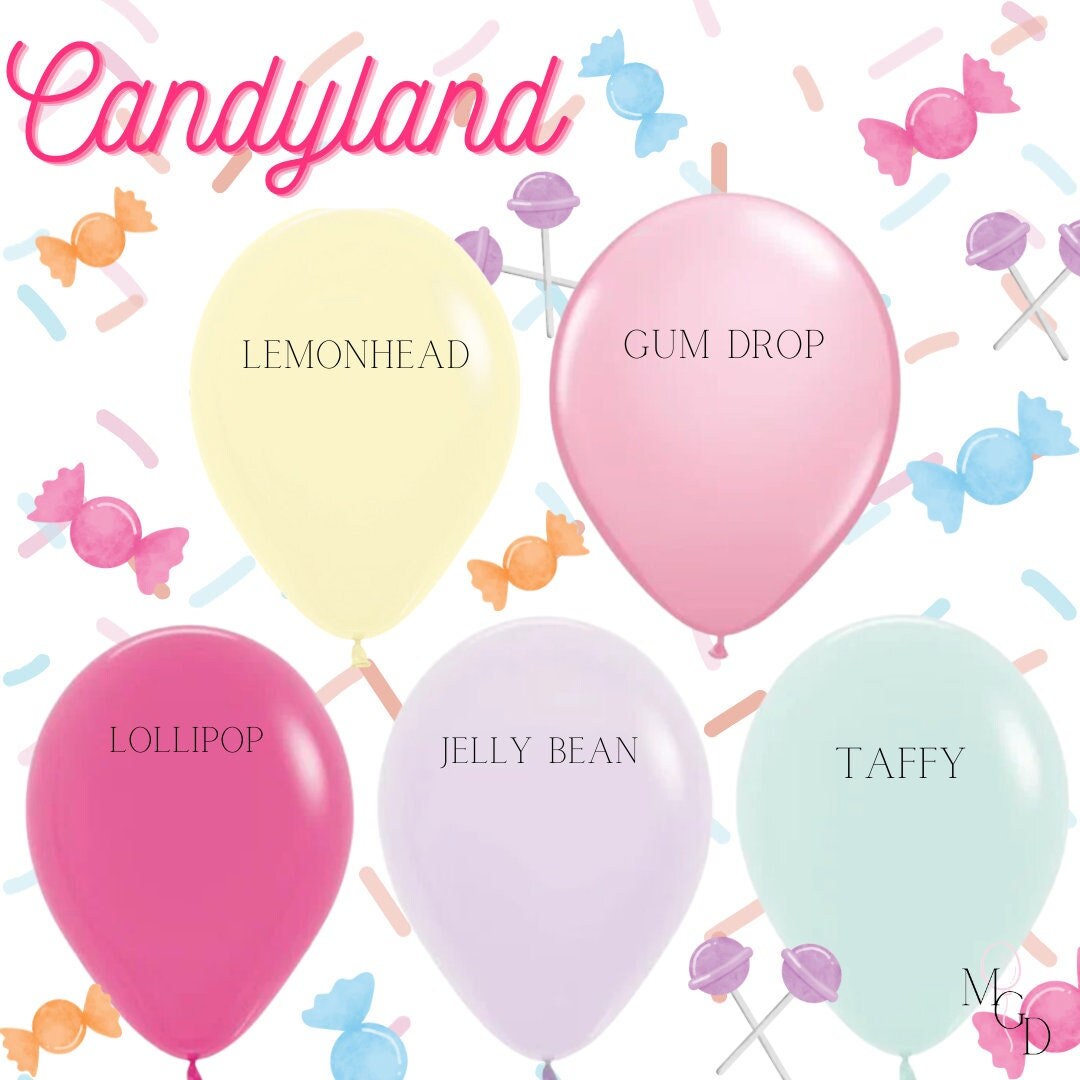 Candyland Balloon Kit/sweet 16 Balloon Kit/ Candy Party/ Candy Balloons ...