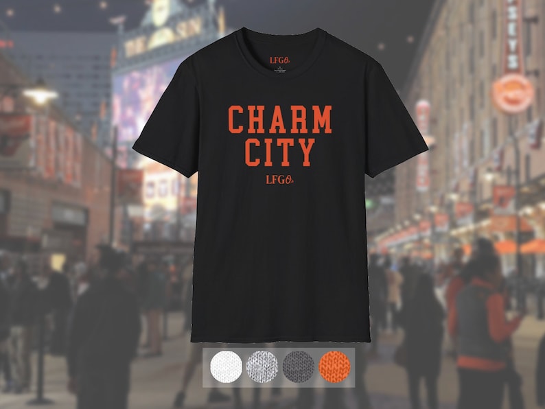 Charm City Baltimore Shirt, Lfgo's, Baseball Shirt, Orioles, Division ...