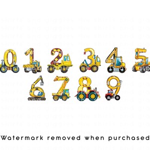 Truck Alphabet and Numbers, Toddler Birthday, Boy or Girl Party,kids ...