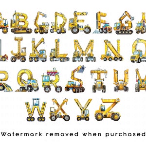 Truck Alphabet and Numbers, Toddler Birthday, Boy or Girl Party,kids ...