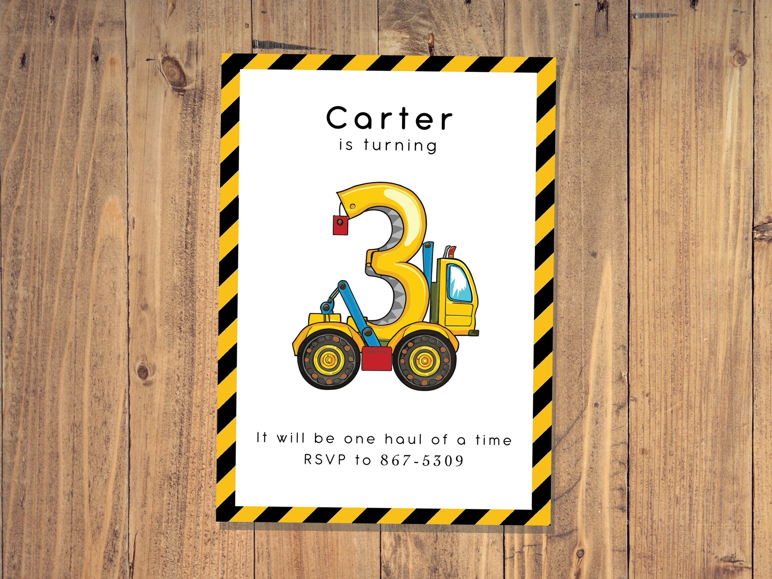 Truck Alphabet and Numbers, Toddler Birthday, Boy or Girl Party,kids ...