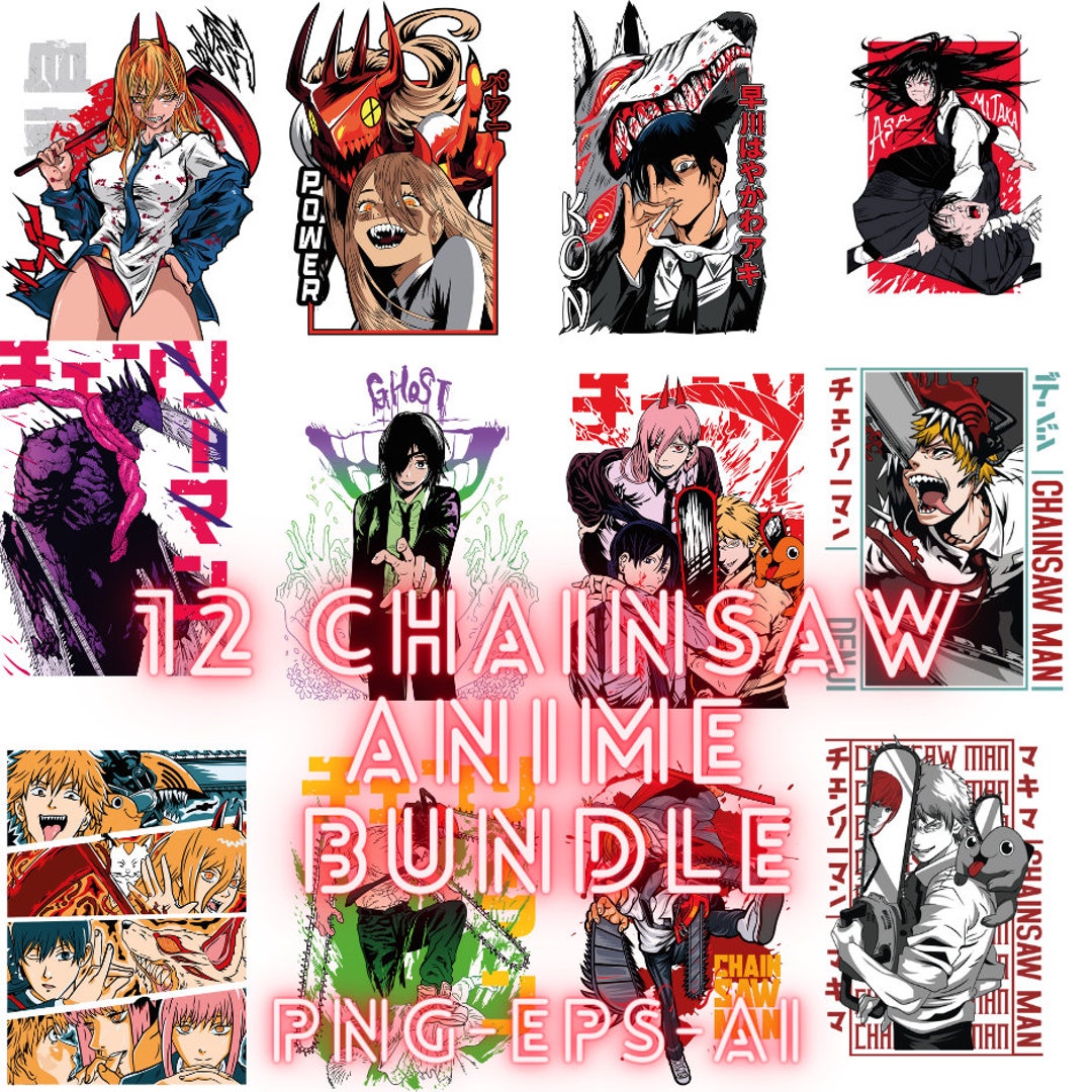 12 Pieces Anime Bundle,Anime Vector Files, For Dtf and Dtg, Anime ...