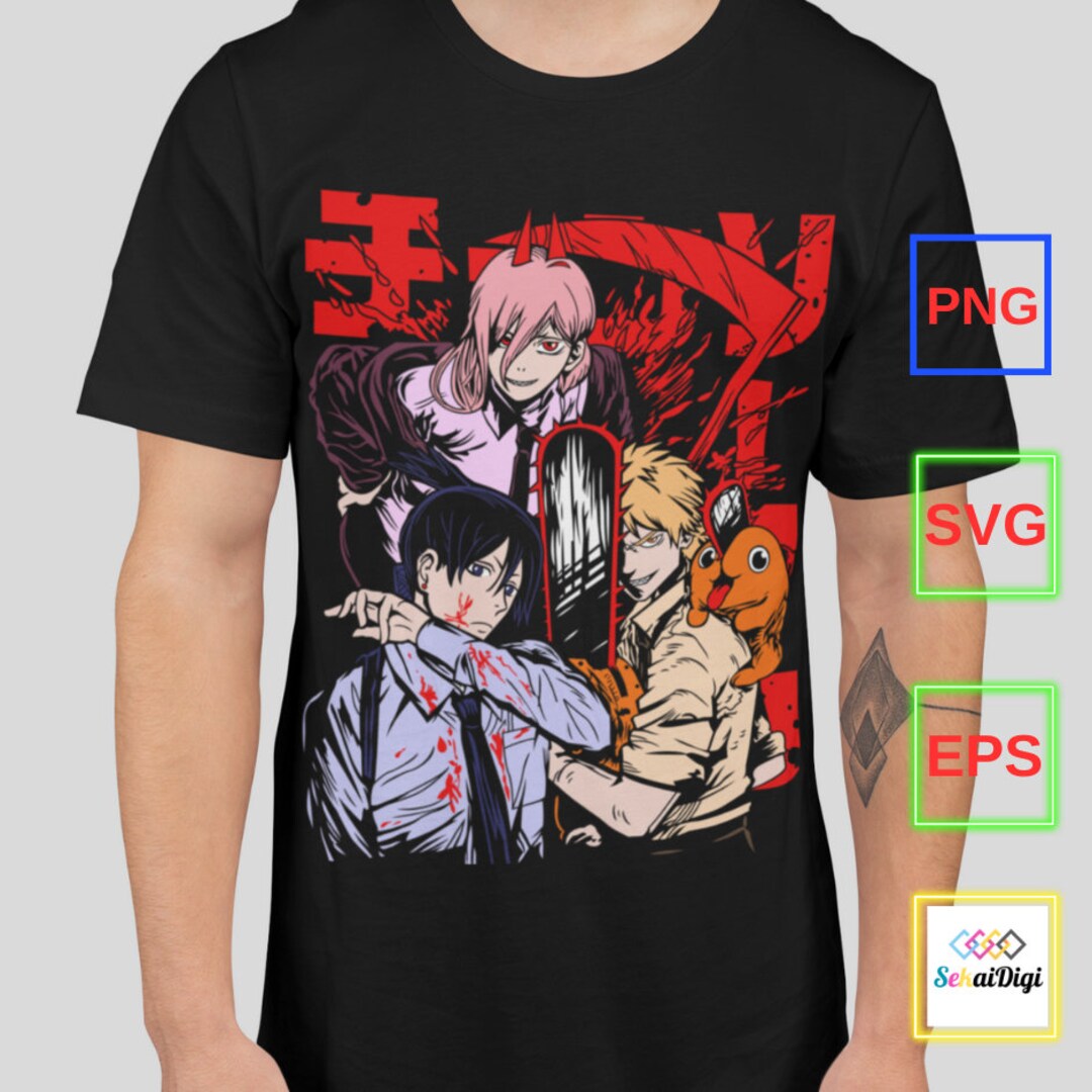 Anime Vector Files for Dtf and Dtg Anime 300 Dpi Anime - Etsy