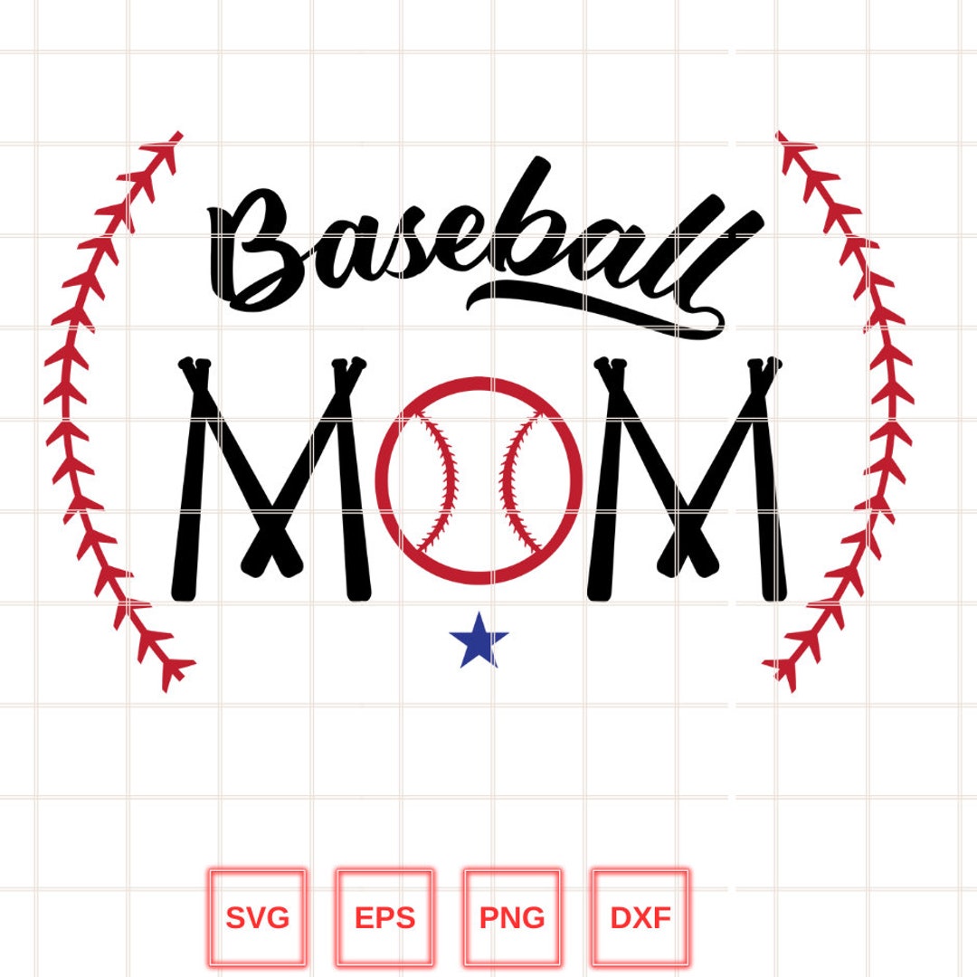 Mommy Baseball Script SVG Baseball Mommy Cut Files, Baseball Mommy ...