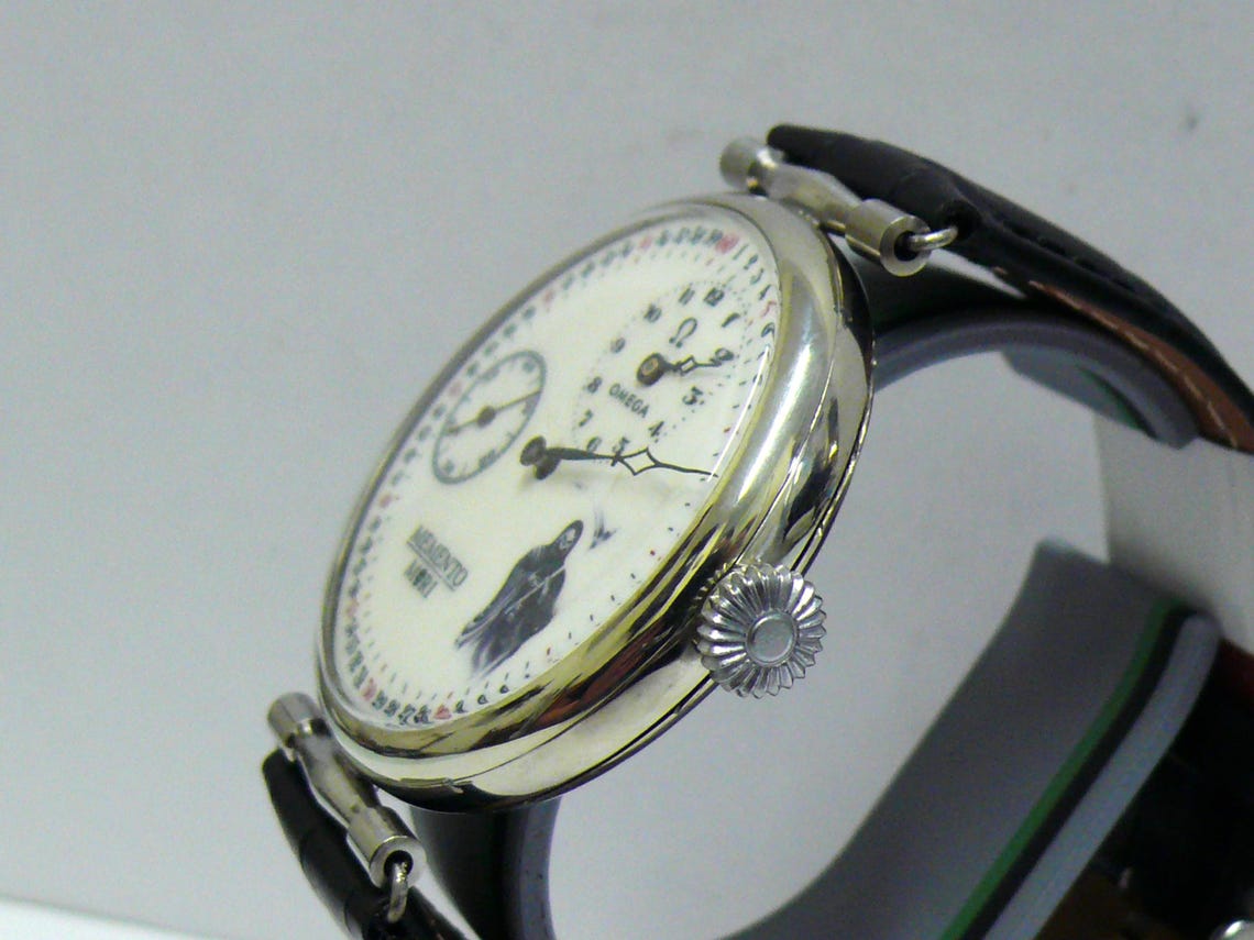 Stunning Swiss Omega REGULATEUR Memento Mori Gents Oversized Wristwatch ...