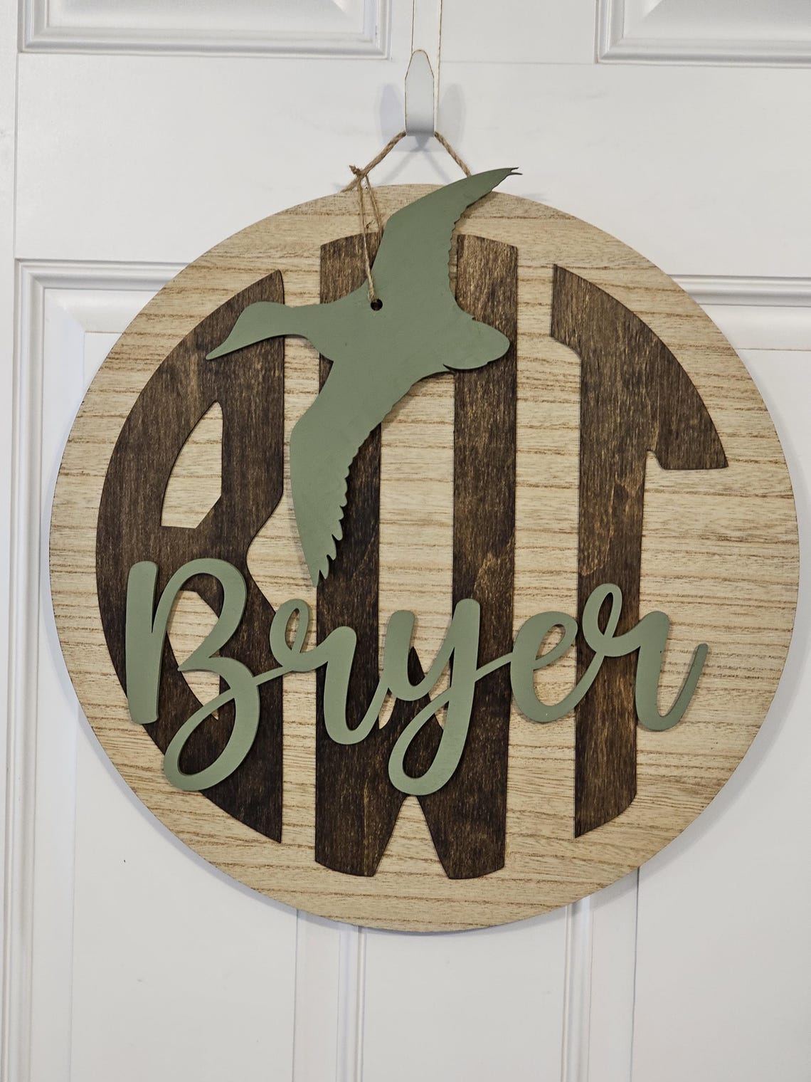 Monogram Hospital Door Hanger, New Baby Birth Stat Door Hanger ...