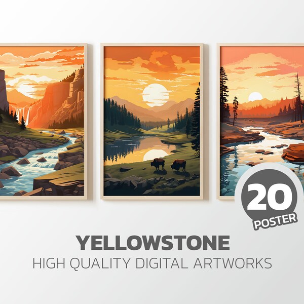 Yellowstone Poster - Etsy