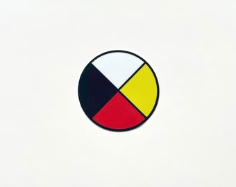 Native American four Directions Eagle Sticker Medicine Wheel Sticker ...