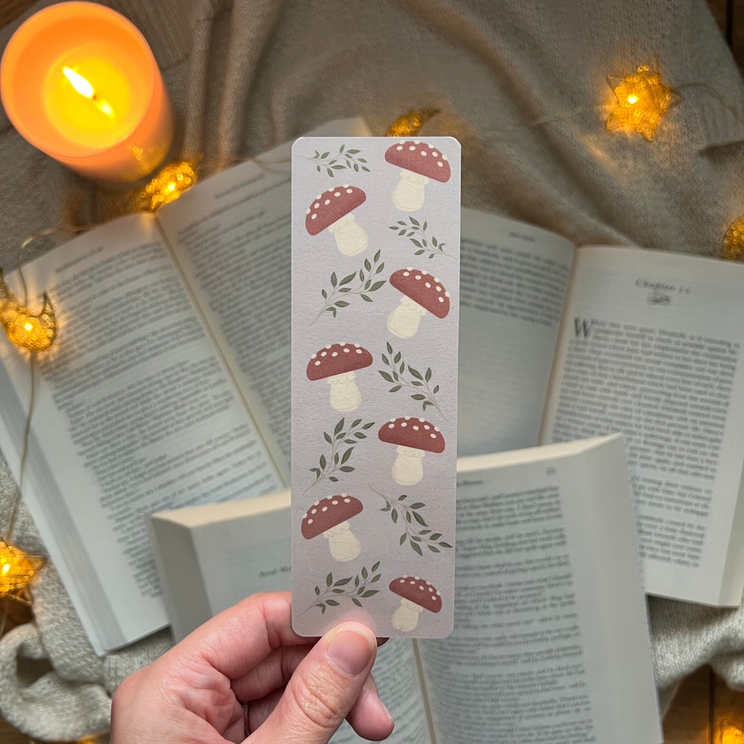 Cottage Core Aesthetic Bookmark Cute Bookmark, Mushroom Bookmark ...