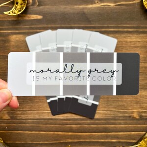 Morally Grey Aesthetic Bookmark | Cute Bookmark, Bookish Gifts for Book ...