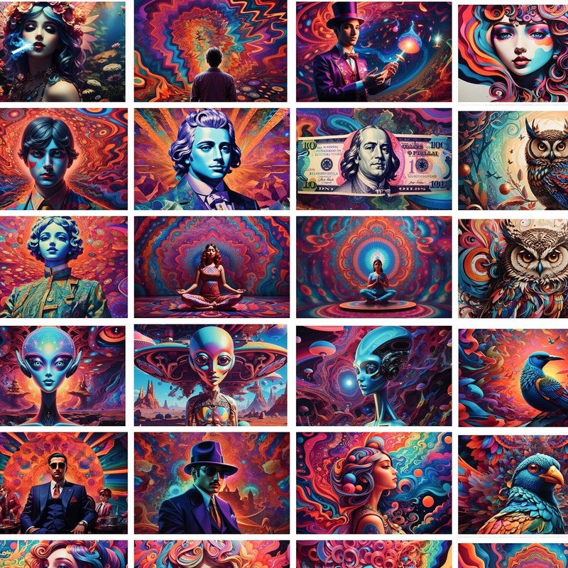 Psychedelic Poster - Etsy