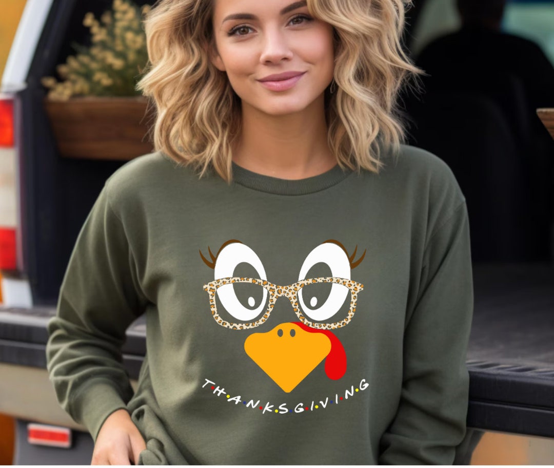 Friends Turkey Thanksgiving Sweathirt Friends Turkey Shirt - Etsy