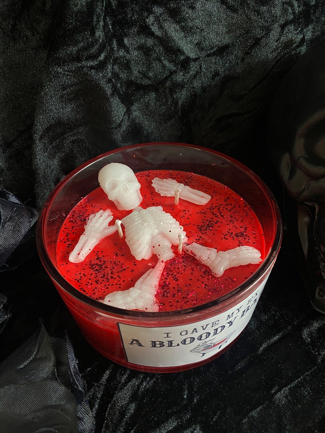 Halloween Candle Funny Candle Skeleton Bath Candle Skeleton Bath Gift ...