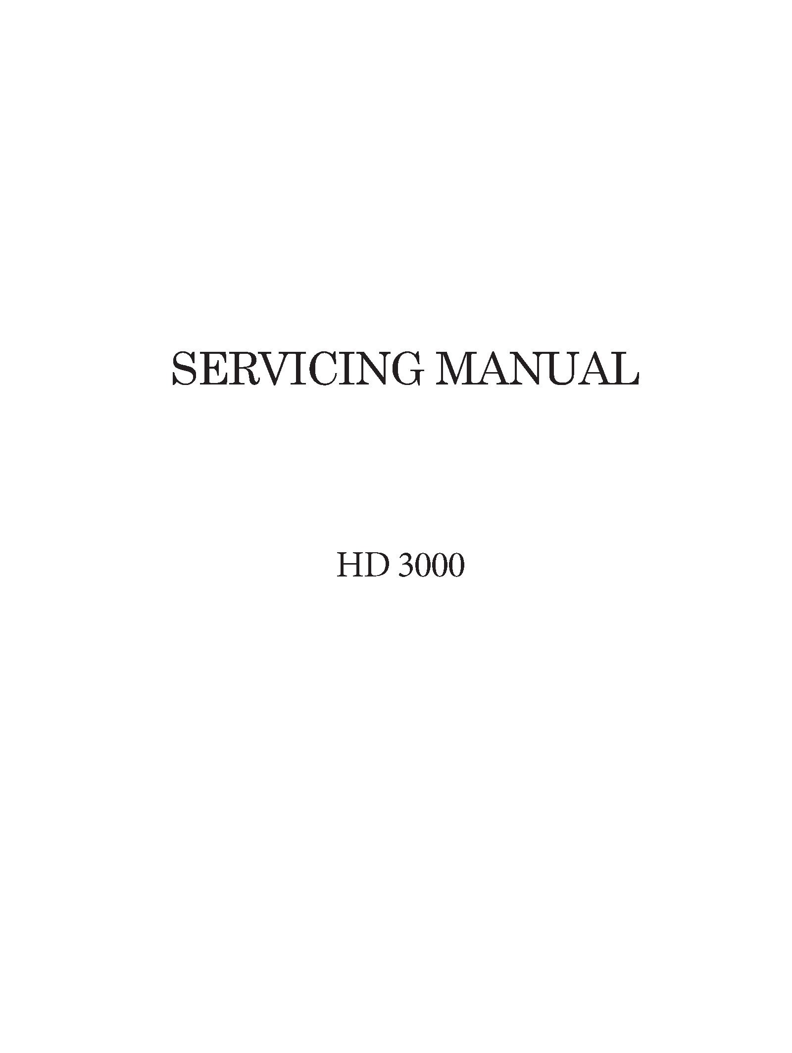 Janome Model HD 3000 Sewing Machine Service & Repair Factory Manual PDF ...