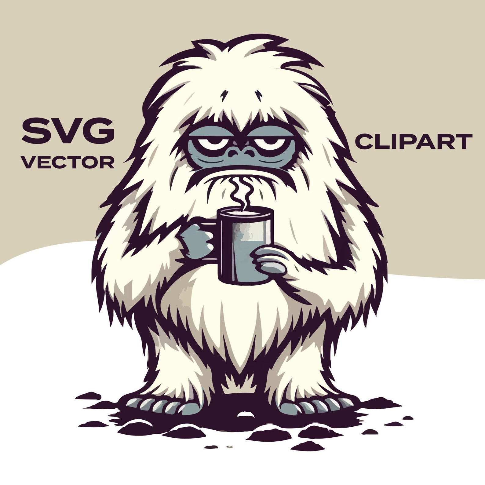 Yeti Svg, Sasquatch Svg, Bigfoot Svg, Big Foot Svg, Bigfoot Vector ...