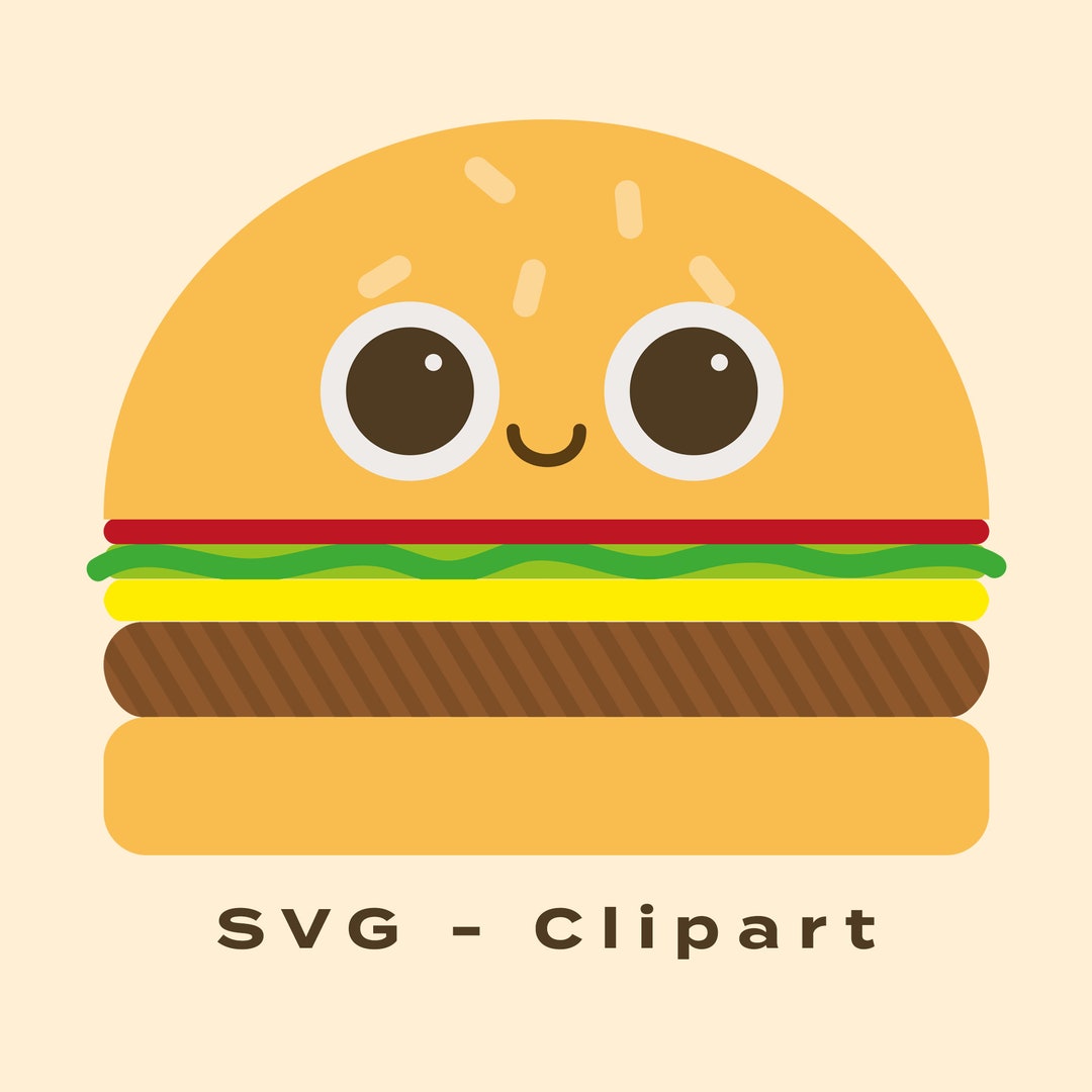 Cheeseburger Svg, Hamburger Svg, Hamburger Clipart, Burger Clipart ...