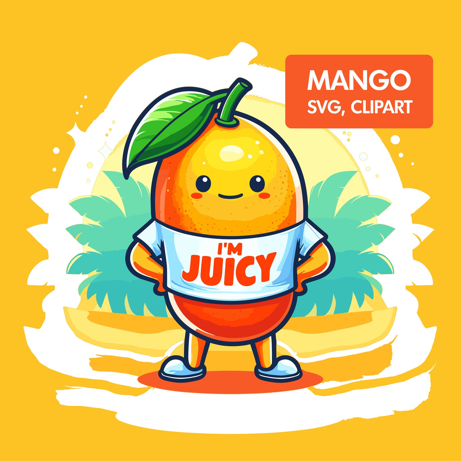 Mango Design, Mango Illustration, Mango Vector, Mango Fruit, Mango ...