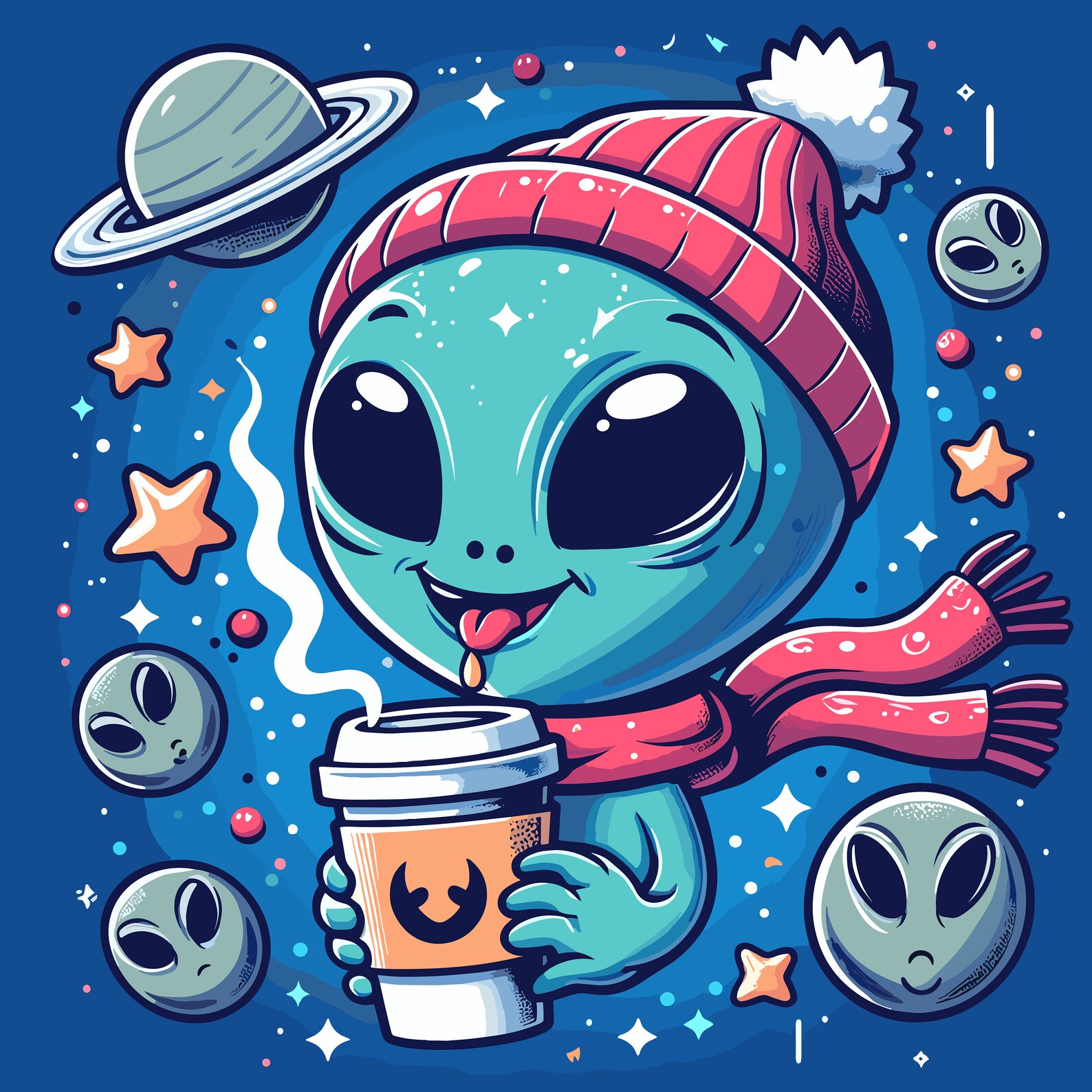 Alien Svg, Alien Vector, Coffee Clipart, Alien, Ufo, Alien Clipart ...