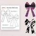 Easy Bow Stained Glass Pattern Set of 5 With SVG - Etsy
