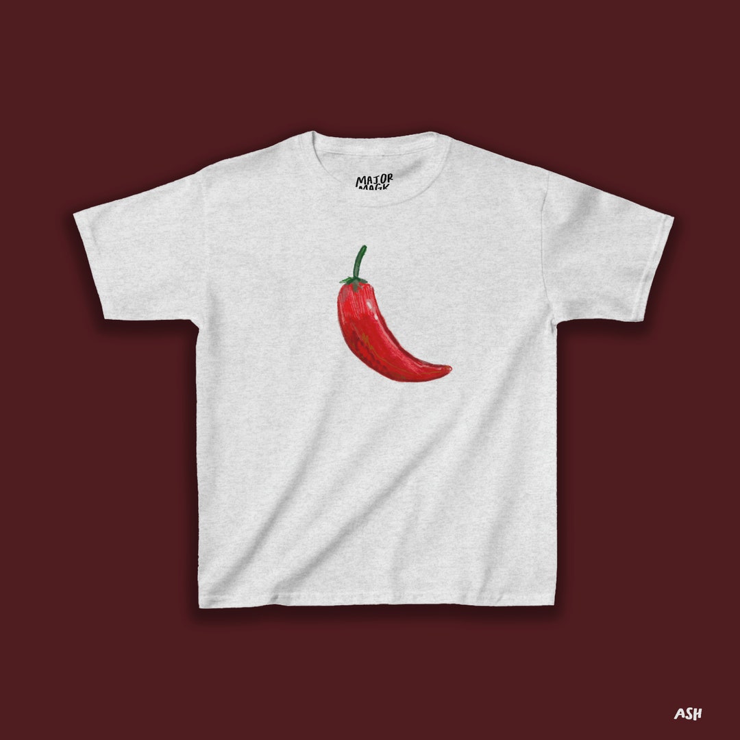 Chili Pepper Baby Tee, Chili Emoji Shirt, Spicy Baby Tee, It Girl ...