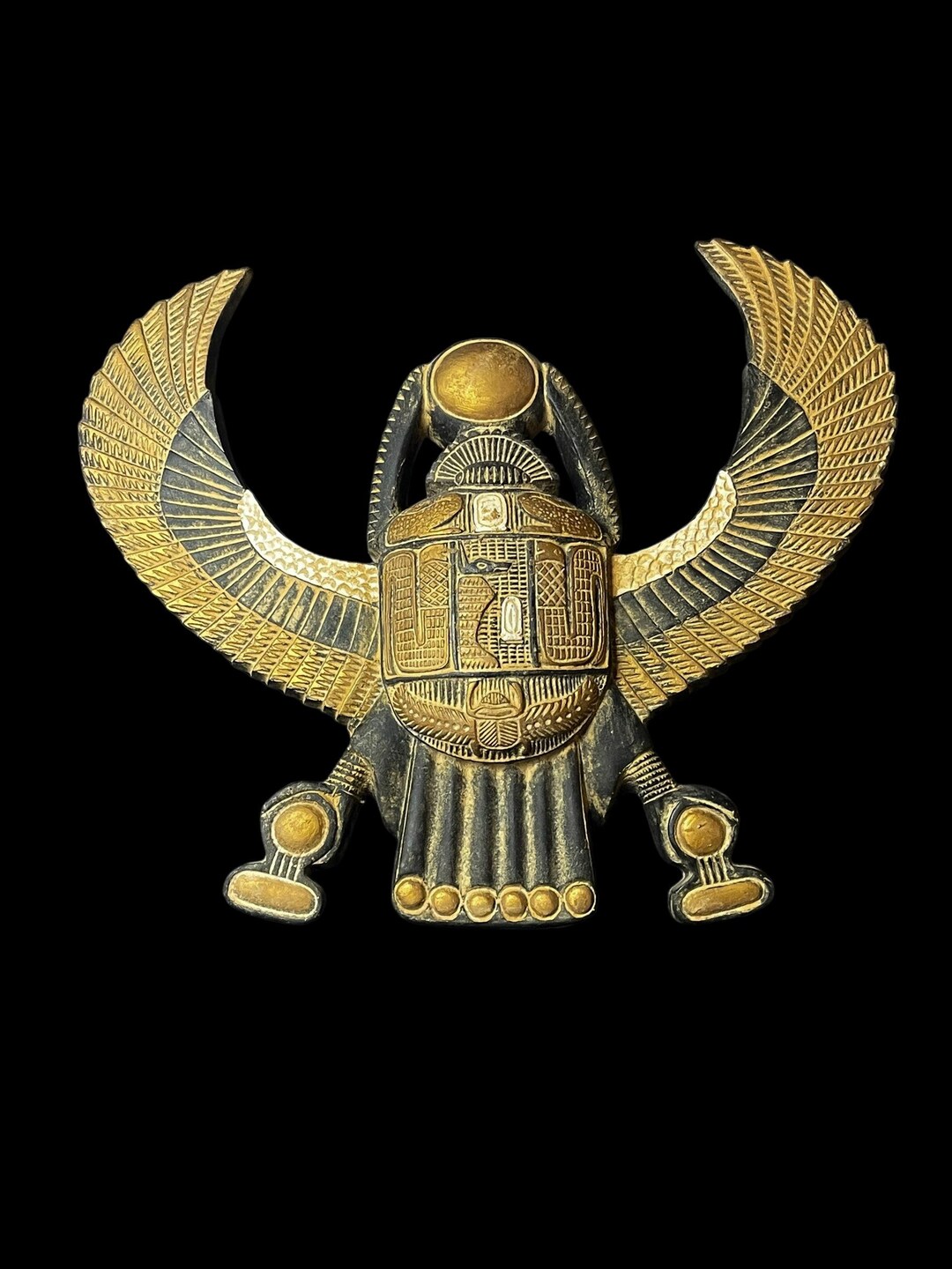 Egyptian Winged Scarab With God Anubis Symbol for Wall Hanging Decors ...
