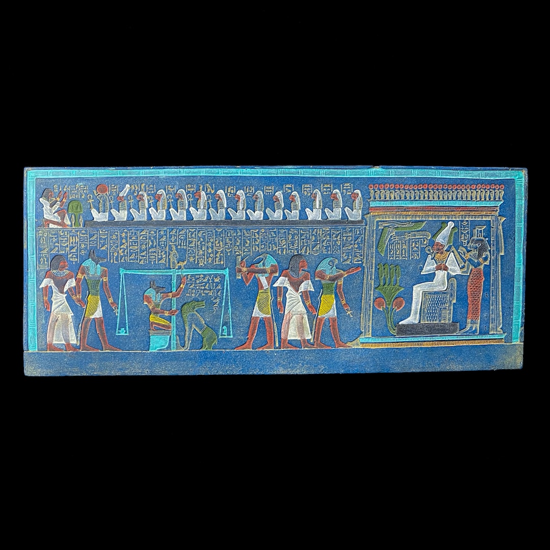 Famous Judgment Day in Ancient Egypt With God Anubis. the Judgment Day ...