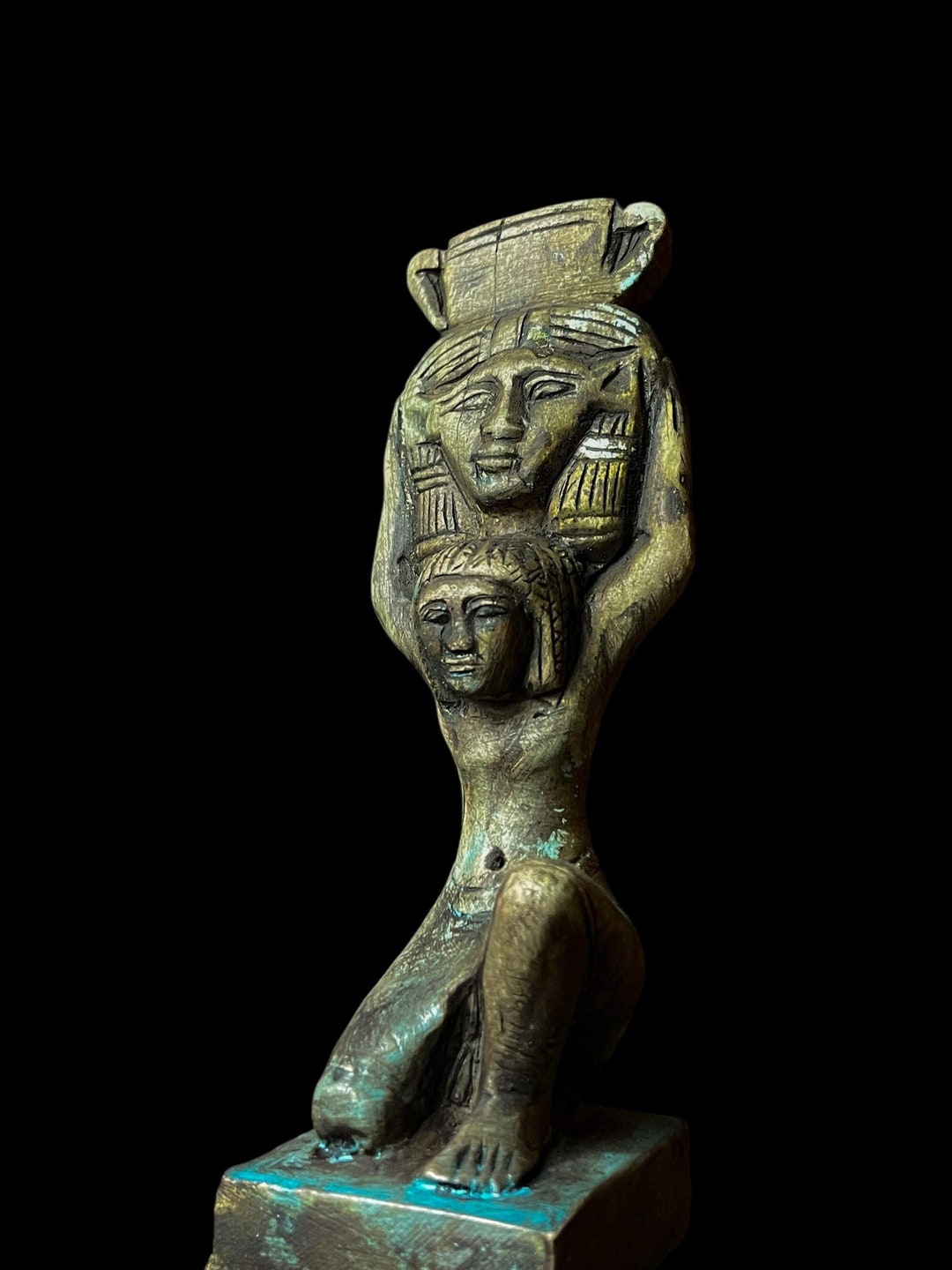 Manifest Handmade Goddess Hathor Statuette , Statue for the Egyptian ...