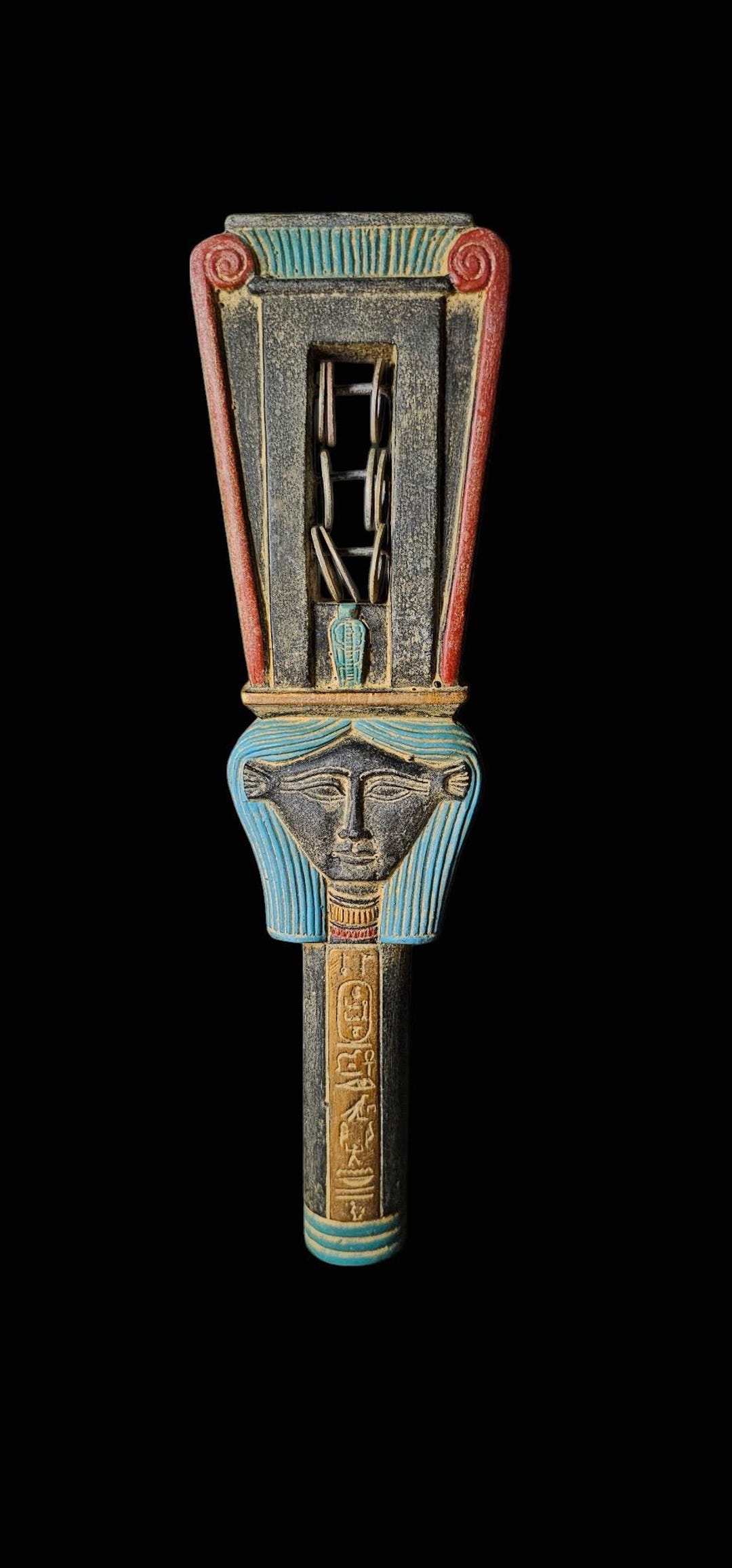 Goddess Hathor Sistrum, Ancient Egyptian Musical Instruments Sistrum ...