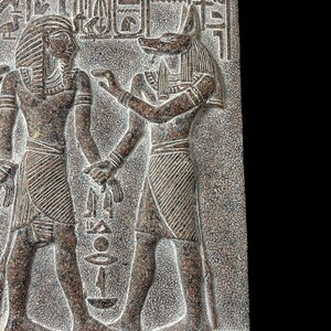 Unique Ancient Egyptian Wall Relief of Anubis and Horus Bless Ramses II ...