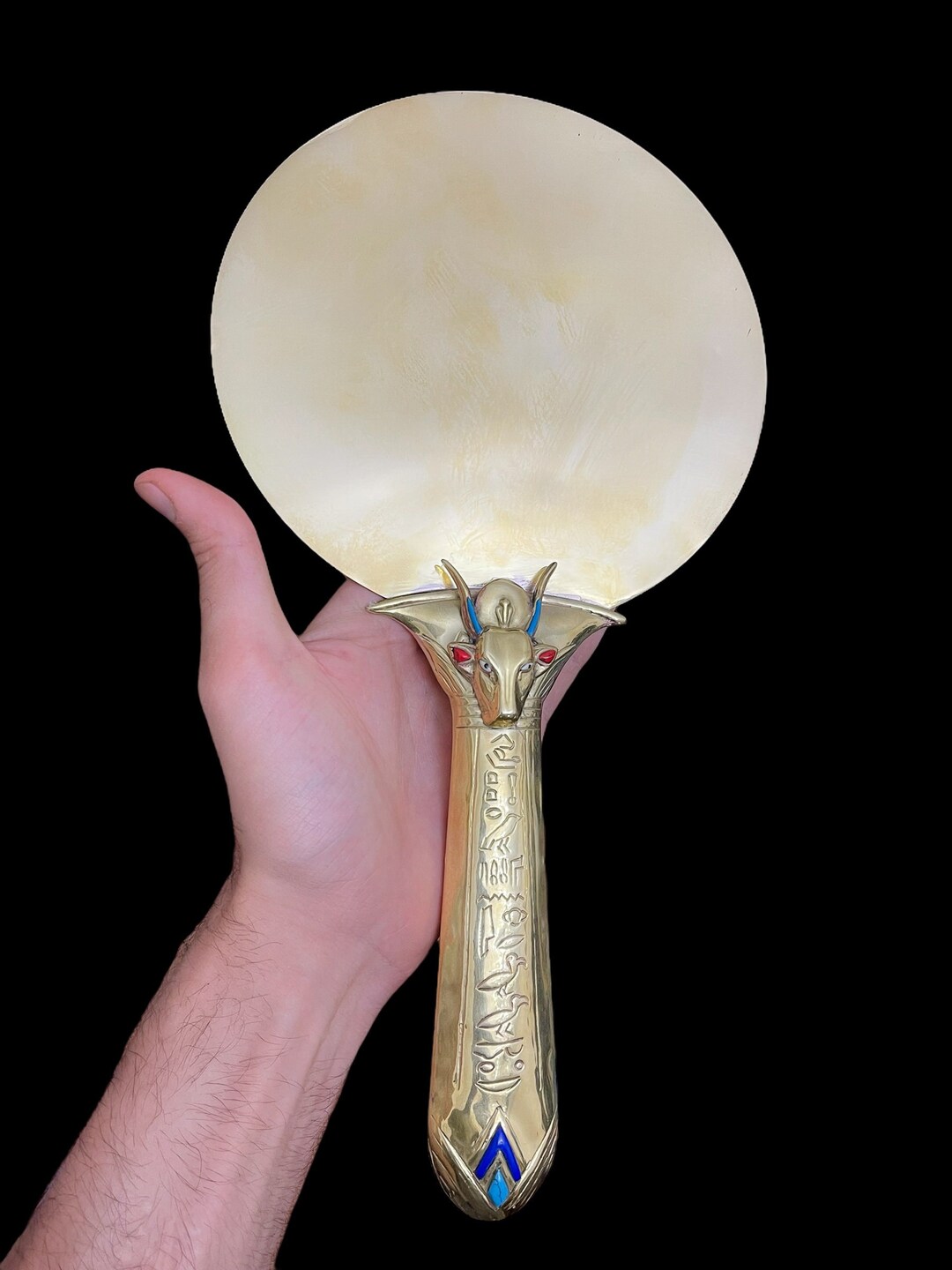 Goddess Hathor Mirror: Ancient Egyptian Religious Artifact - Etsy