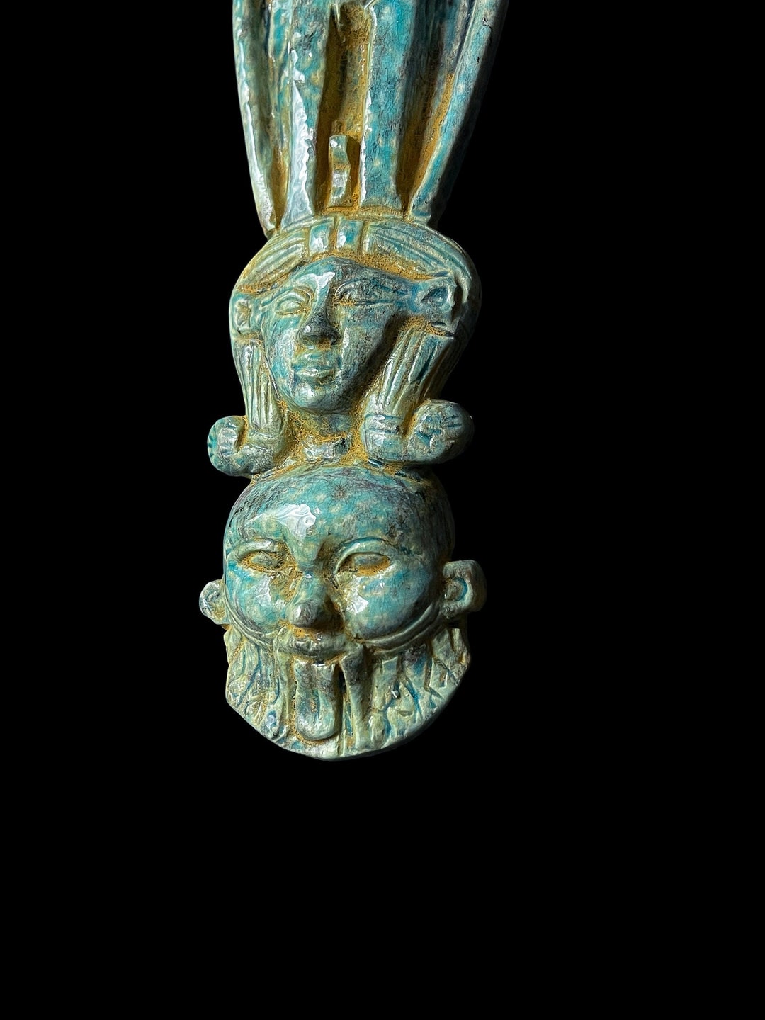 Goddess Hathor With God Bes Form Statue - Etsy