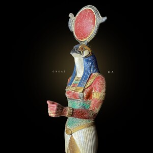 Rare Falcon Egyptian God Ra Statue With Sun Disk - Etsy