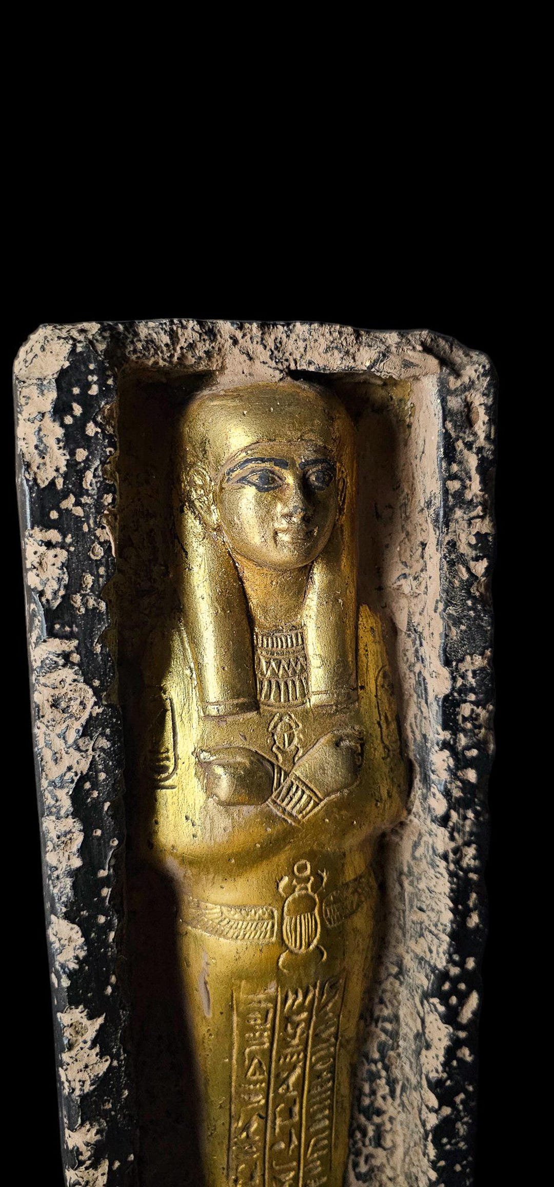 Large Egyptian Vintage Ushabti, Shabti. Egyptian Replica Artifacts ...