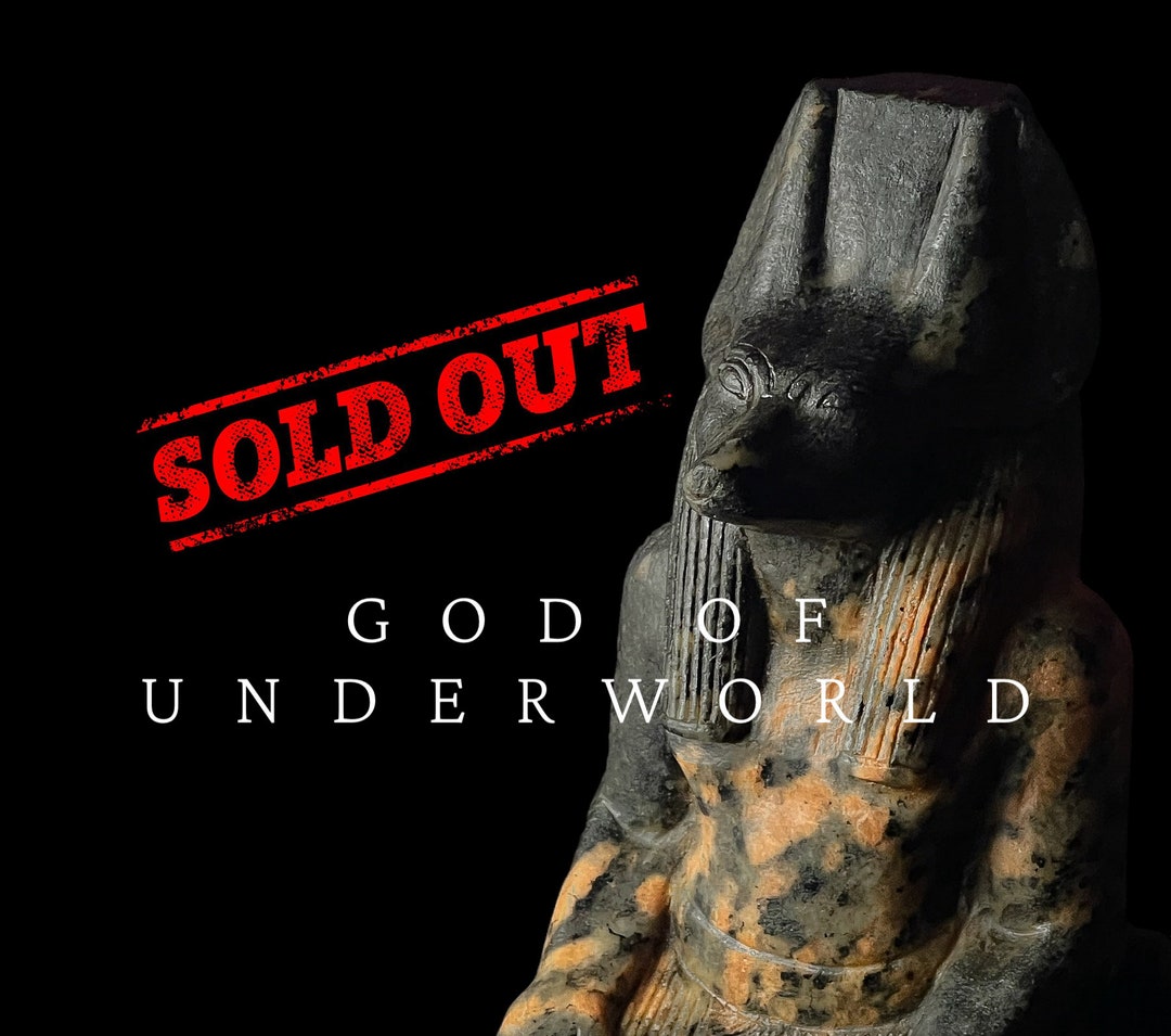 Rare God Anubis Statue Made From Natural Granite Stone, Anubis ...