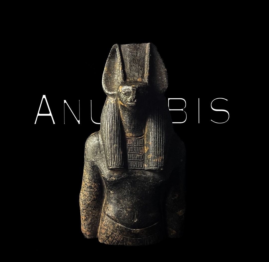 Anubis Egyptian God Statue, Hand Carved Granite Stone, God Anubis Home ...