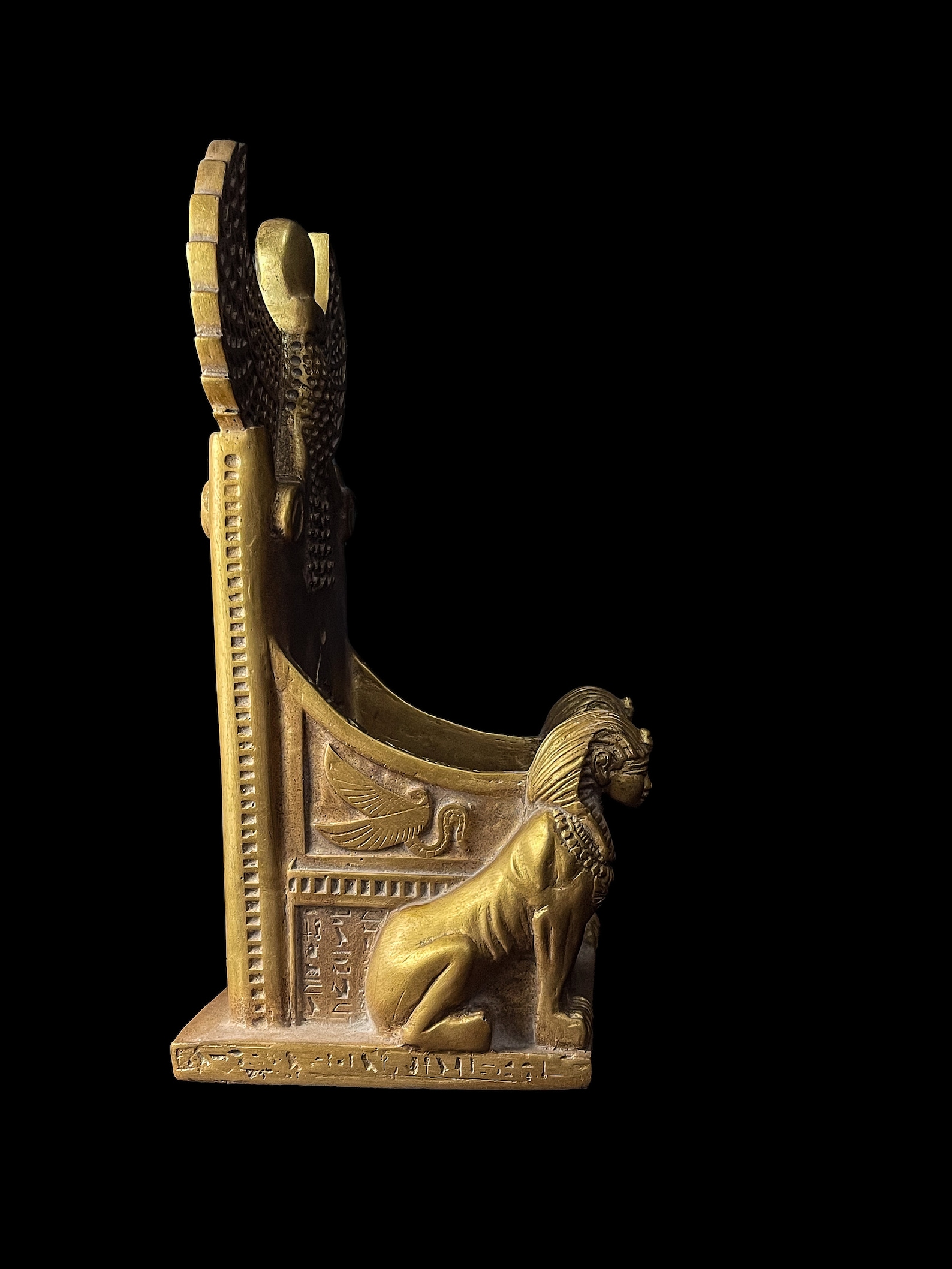 King Tutankhamun Throne, King Tutankhamun Chair With Eye of Horus and ...