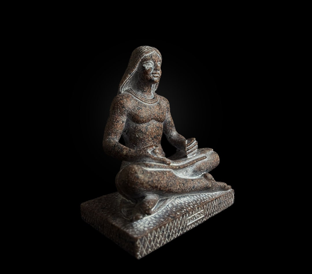 Egyptian Scribe Statue Made in Egypt, Statue of Seated Scribe, Scribe ...