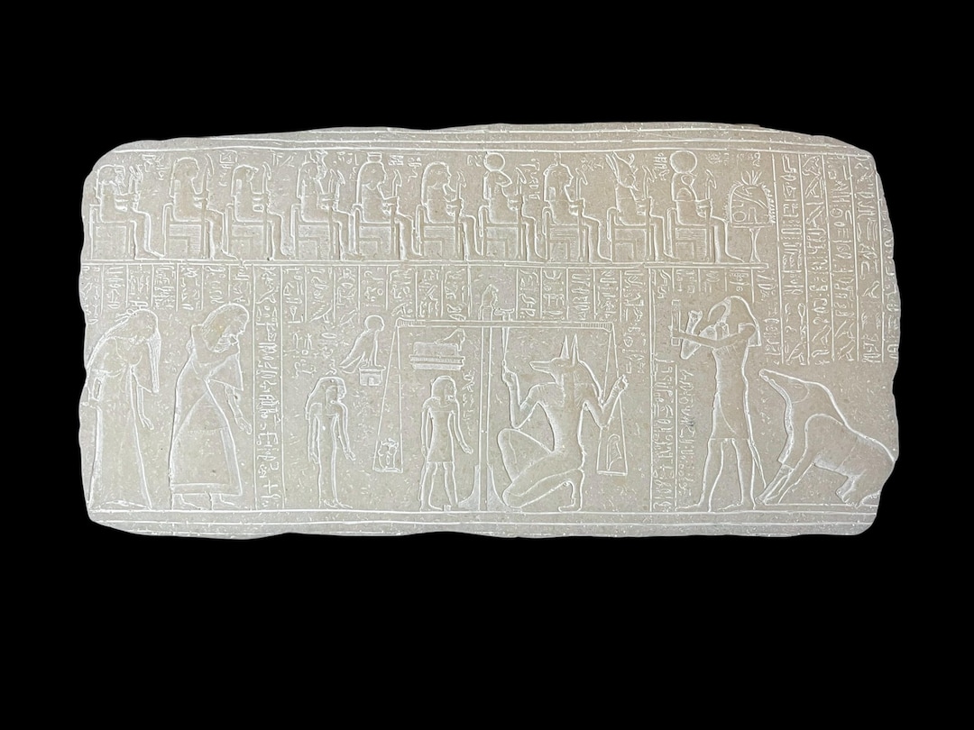 Ancient Egypt Judgment Day Wall Relief: God Anubis - Etsy