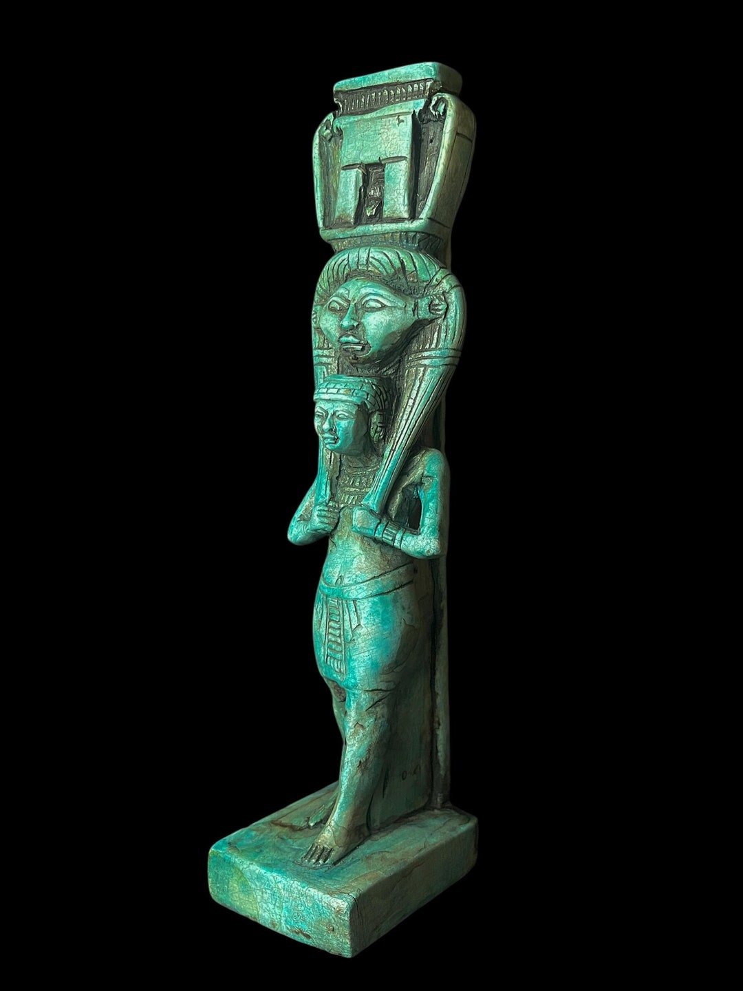 Handmade Goddess Hathor Statuette , Statue for the Egyptian Goddess ...